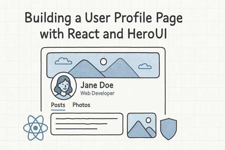 Build a User Profile Page with React, Tailwind and HeroUI